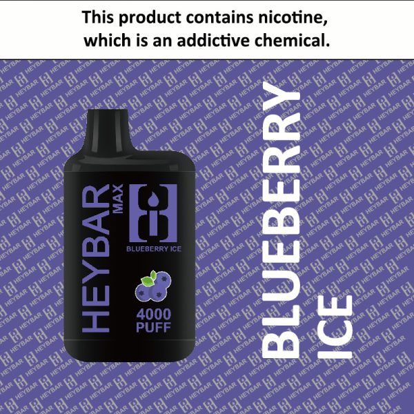 HEYBAR 4000 - Blueberry Ice (Vape Desechable/4000puffs) | Vapor Soul